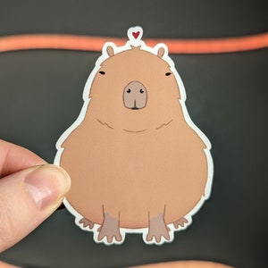 Capybara Sticker, Cute Capybara, Cute Gift for Friend, Capybara Love ...