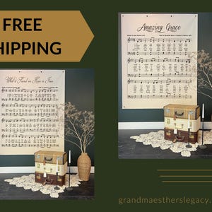 Easter Photo Backdrop - Amazing Grace Church Banner & Wall Art ...