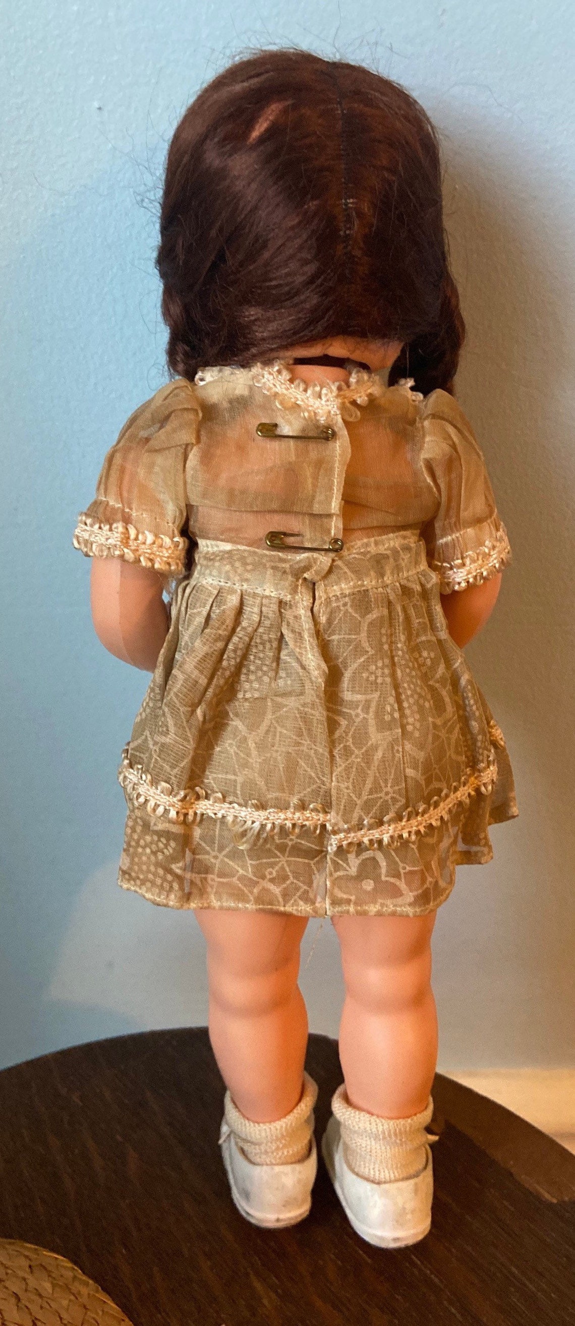 Vintage 1950's Roddy Walker With Hat, Dress, Undies, Socks, and Shoes ...