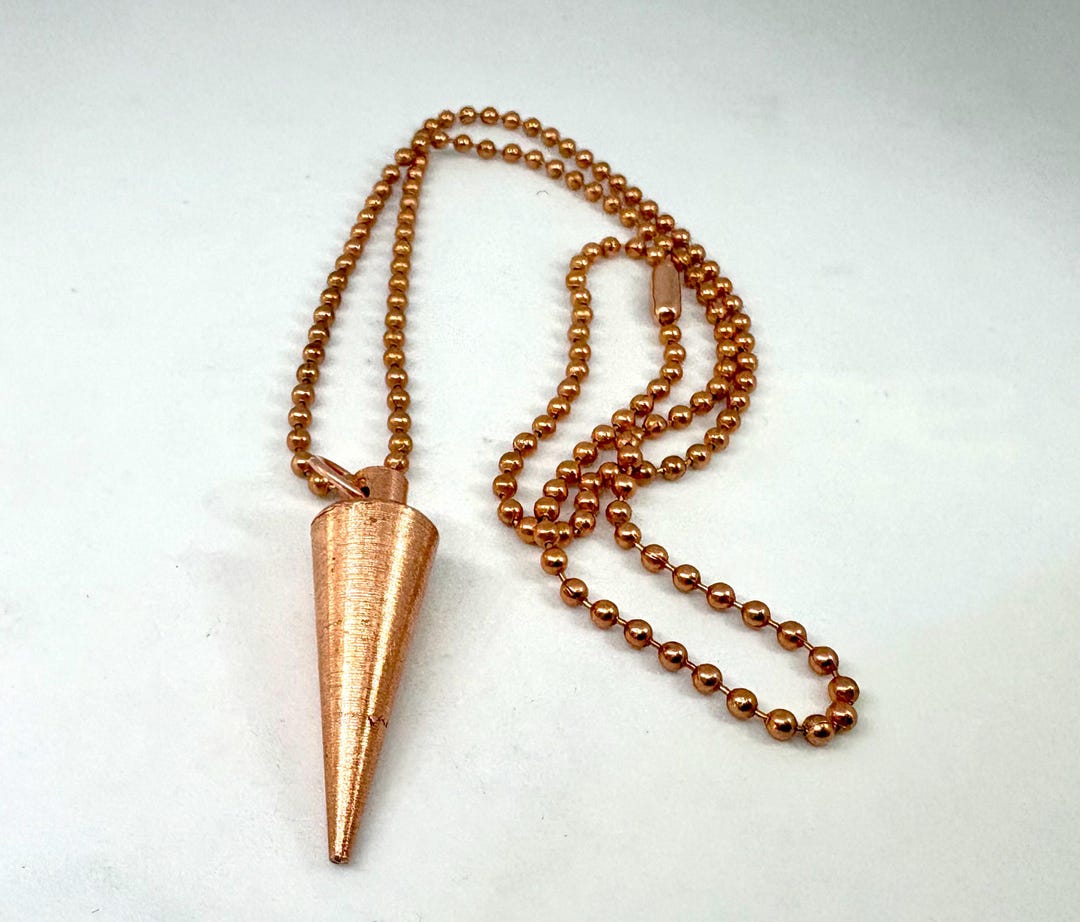 Genuine 100 % Solid & Noble Copper Pendulum With Chain - Etsy
