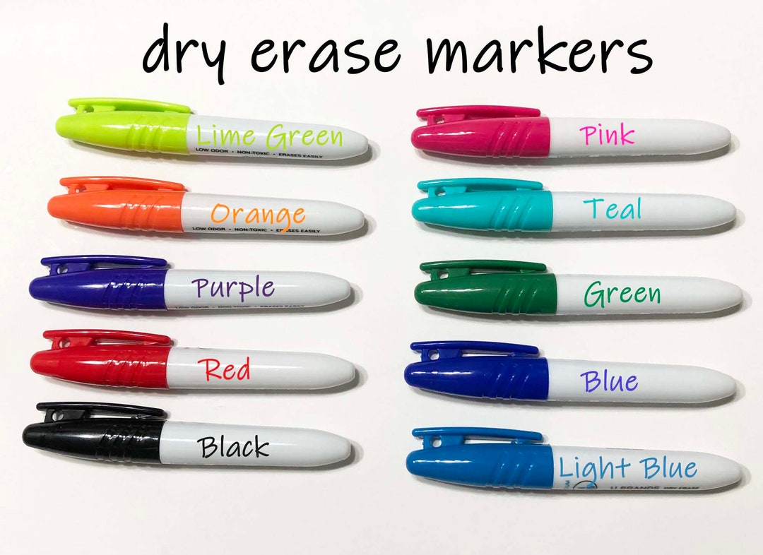 Mini Dry Erase Marker Keychain: Badge Reel Accessory - Multiple Colors ...