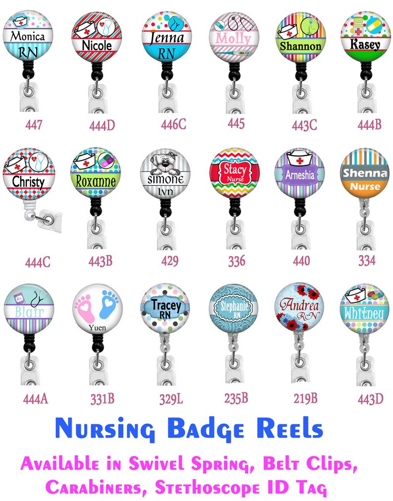 Nurse Badge Reels Retractable Badge Holder Badge Reel for | Etsy