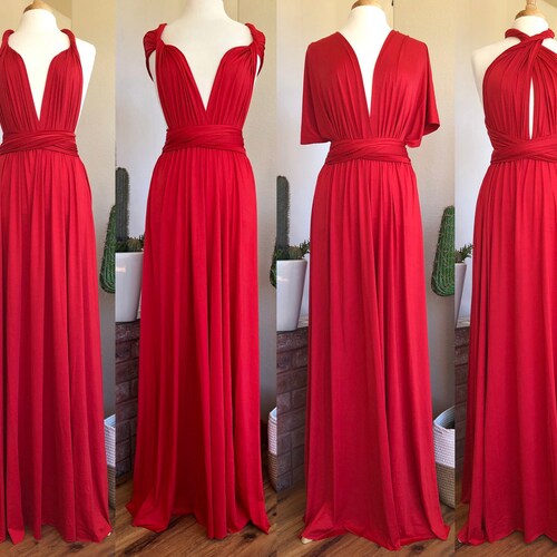 Teal Bridesmaid Dress Custom Lengths Convertible Dress Etsy