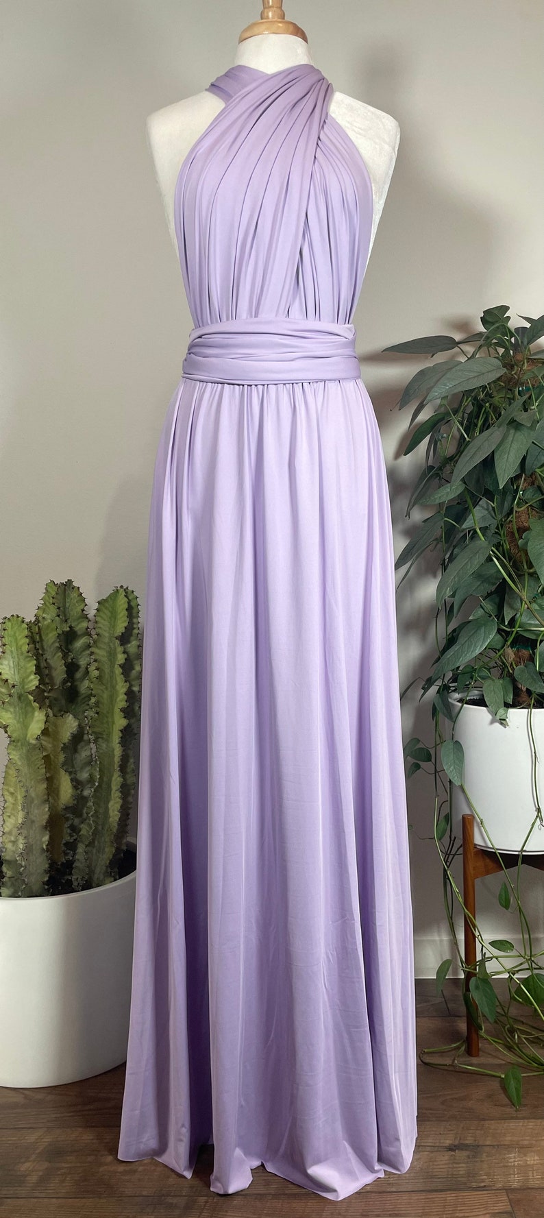 LILAC Bridesmaid Dress/ WRAP DRESS / Convertible Dress / - Etsy