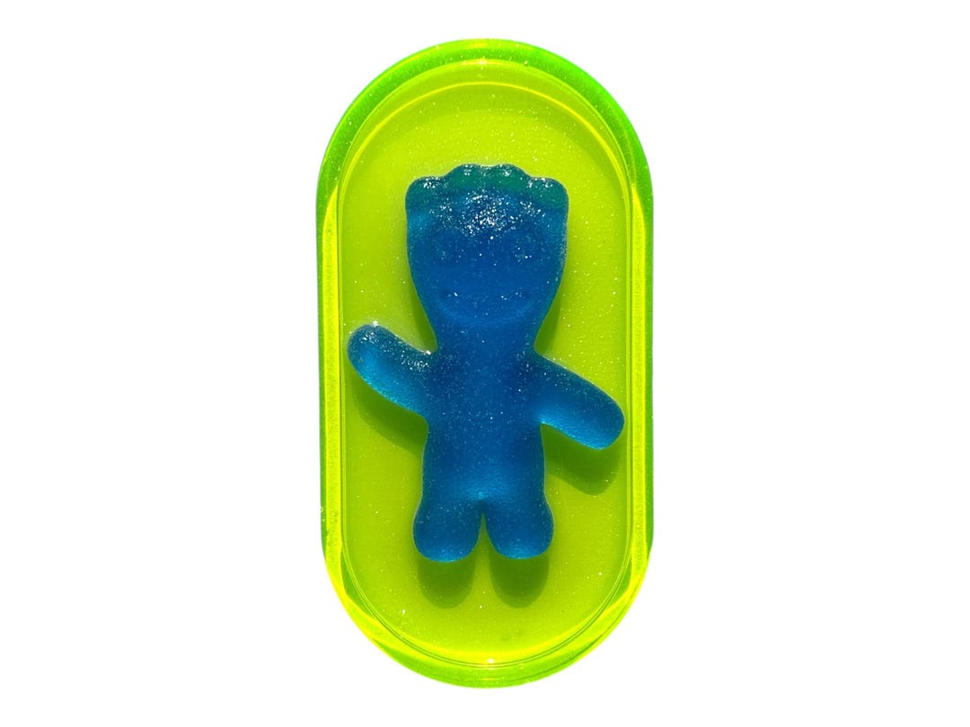 Neon SOUR PATCH KID Gummy Bear Resin 3D Pop Food Art One of a Kind ...