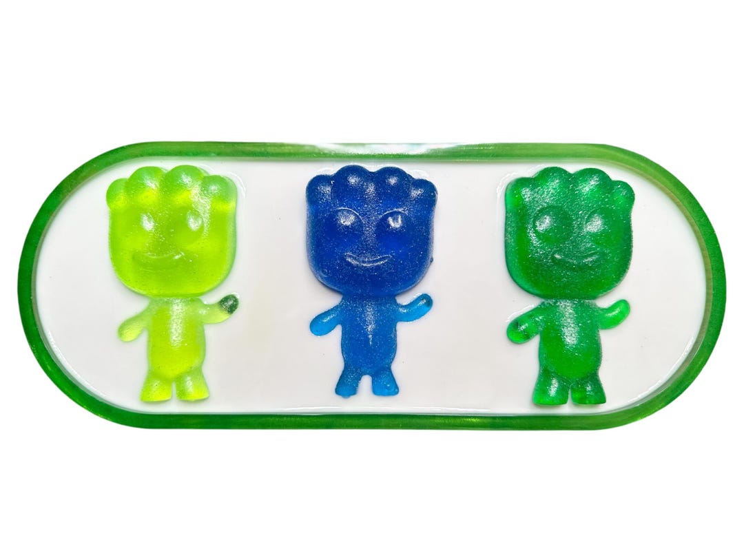 SOUR PATCH KID Gummy Bear Resin 3D Pop Food Art One of a Kind Candy ...