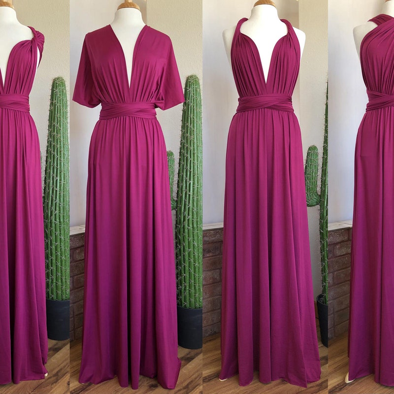 Magenta Dress - Etsy