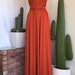 RUST Bridesmaid Dress/ CUSTOM Lengths/ Convertible Dress / Infinity ...