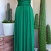 EMERALD Bridesmaid Dress/ CUSTOM LENGTHS/ Convertible Dress / - Etsy