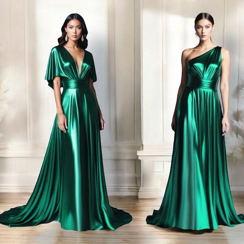 Emerald Party Dress - Etsy