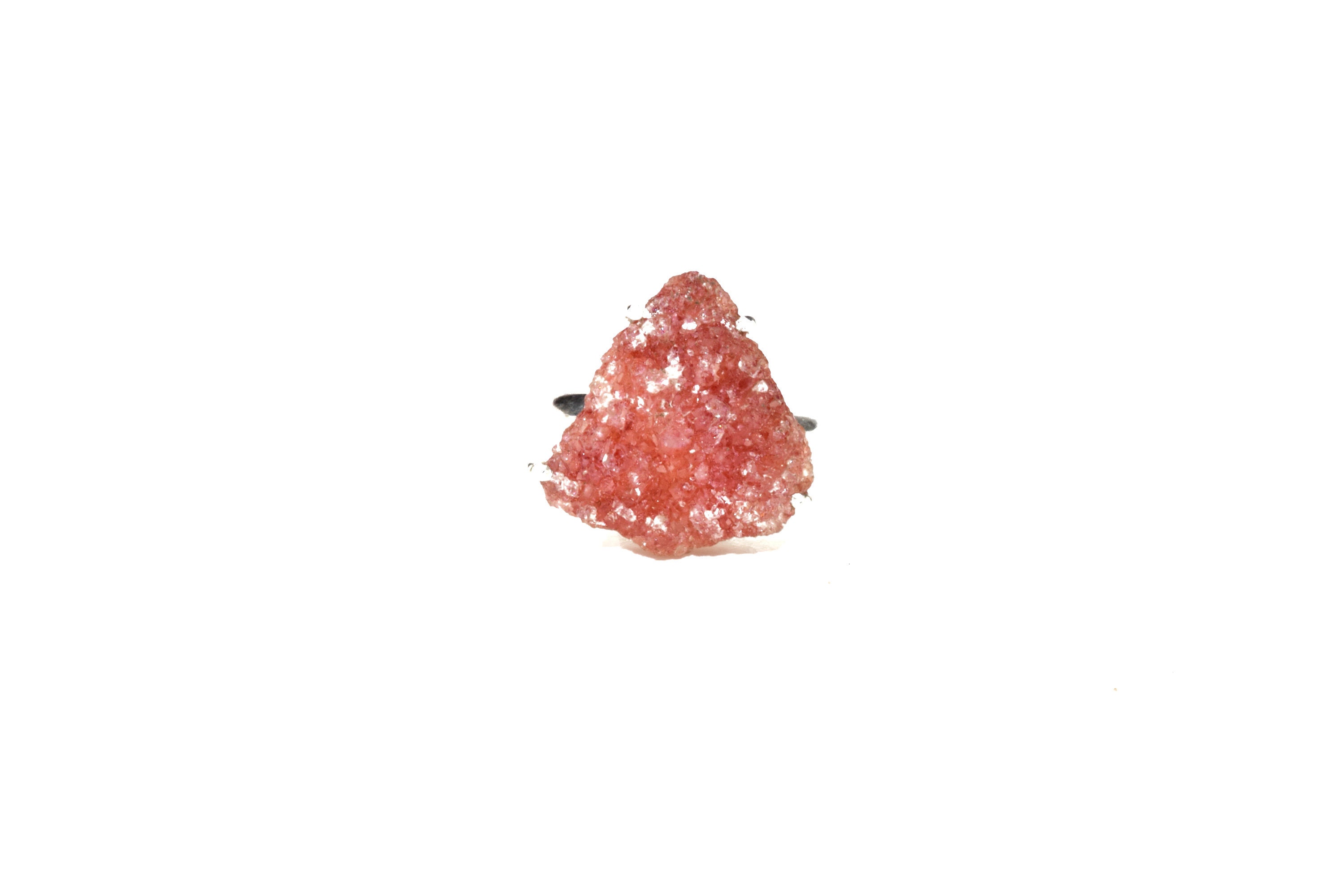 Raw RED APOPHYLLITE Crystal Cluster Ring / rough Apophyllite ...