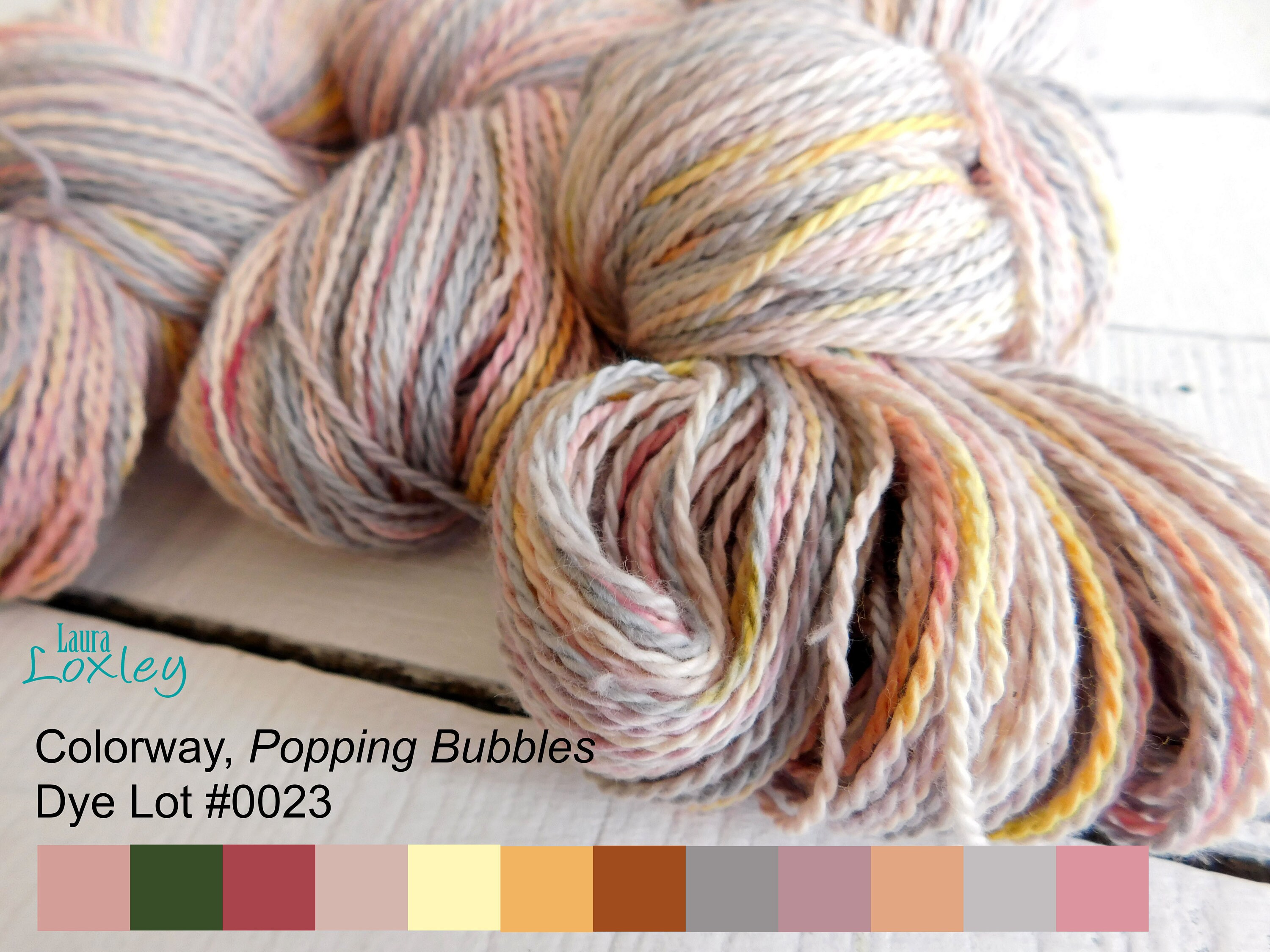 Popping Bubbles Bubble Gum Color Palette Hand Dyed Organic | Etsy