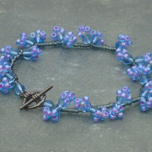 Forget Me Not Garland Bracelet, Blue Flower Bracelet, in Sapphire ...