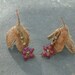 Red Quince Blossom Earrings Seed Bead Flower Earrings in - Etsy