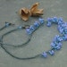 Forget Me Not Garland Necklace, Blue Flower Necklace, in Pale Blue ...