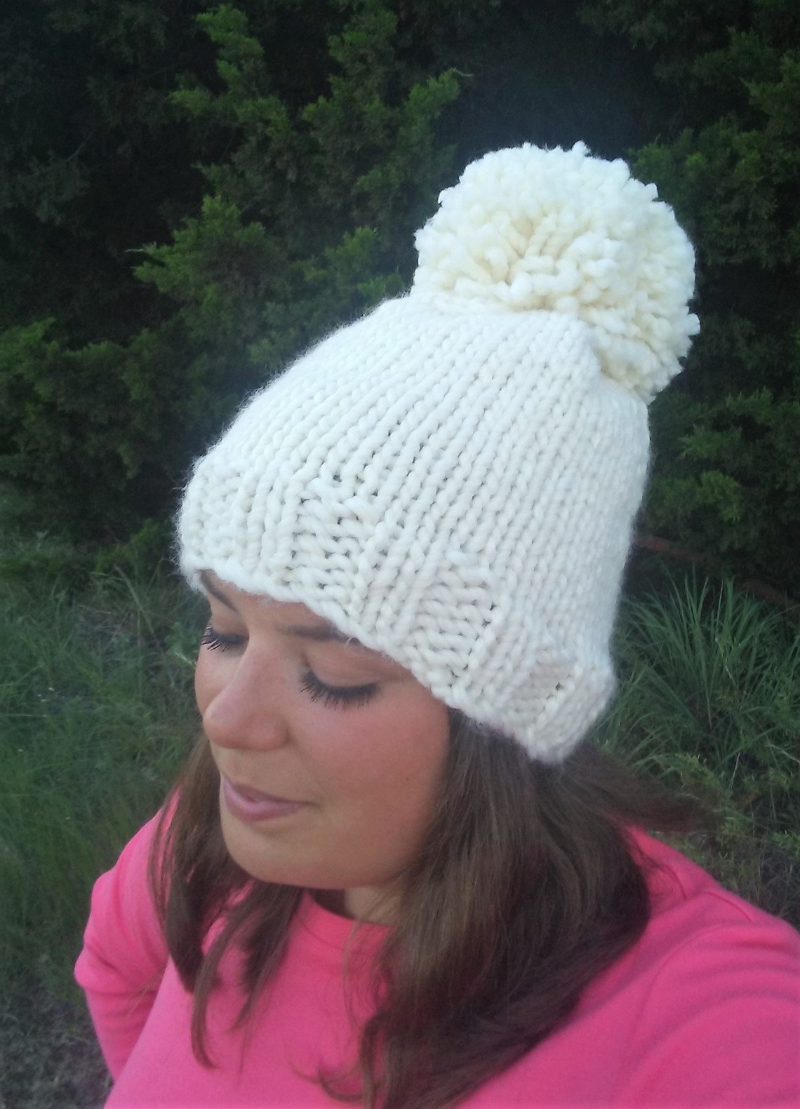 Simple Chunky Knit Hat Pattern Free Knitting Pattern PDF - Etsy UK