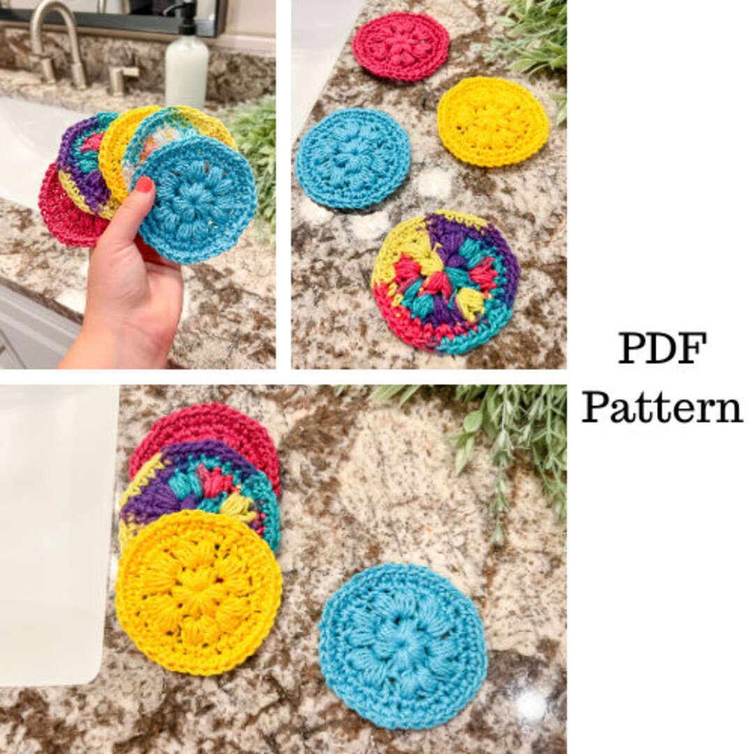 Face Scrubby Crochet Pattern, Facial Scrubbies Pattern, Crochet PDF ...