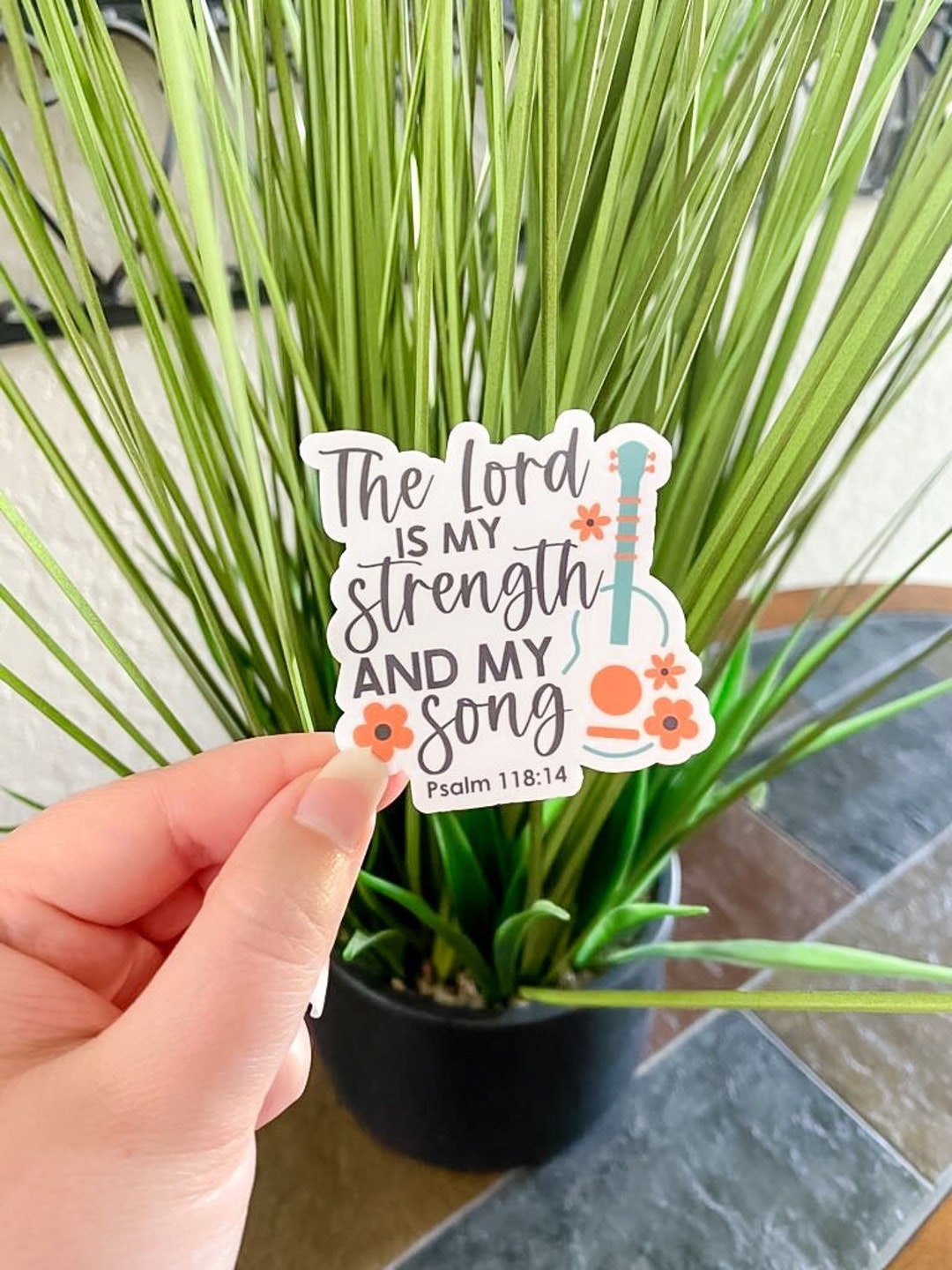 Psalms Sticker, Bible Verse Sticker, Scripture Sticker, Christian ...