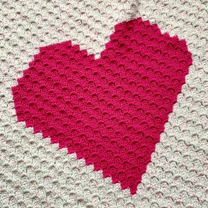 Heart Graphghan Crochet Pattern, Graphghan Crochet Pattern, Crochet PDF ...