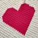 Heart Graphghan Crochet Pattern, Graphghan Crochet Pattern, Crochet PDF ...