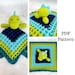 Moss Stitch Square Temperature Blanket Crochet Pattern & Color Chart ...