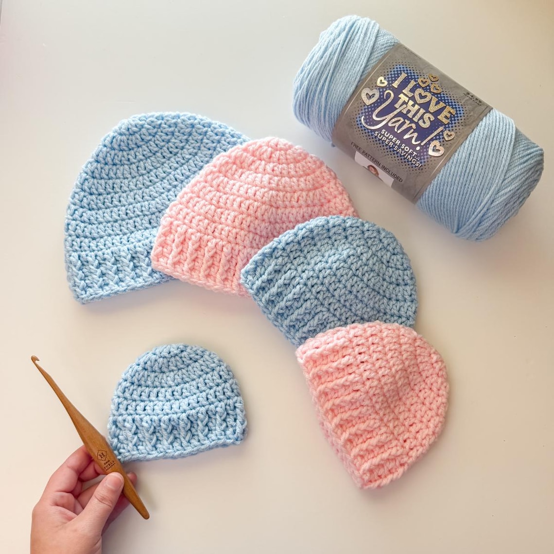 Ribbed Brim Baby Hat Crochet Pattern, Baby Hat Crochet Pattern, Baby ...