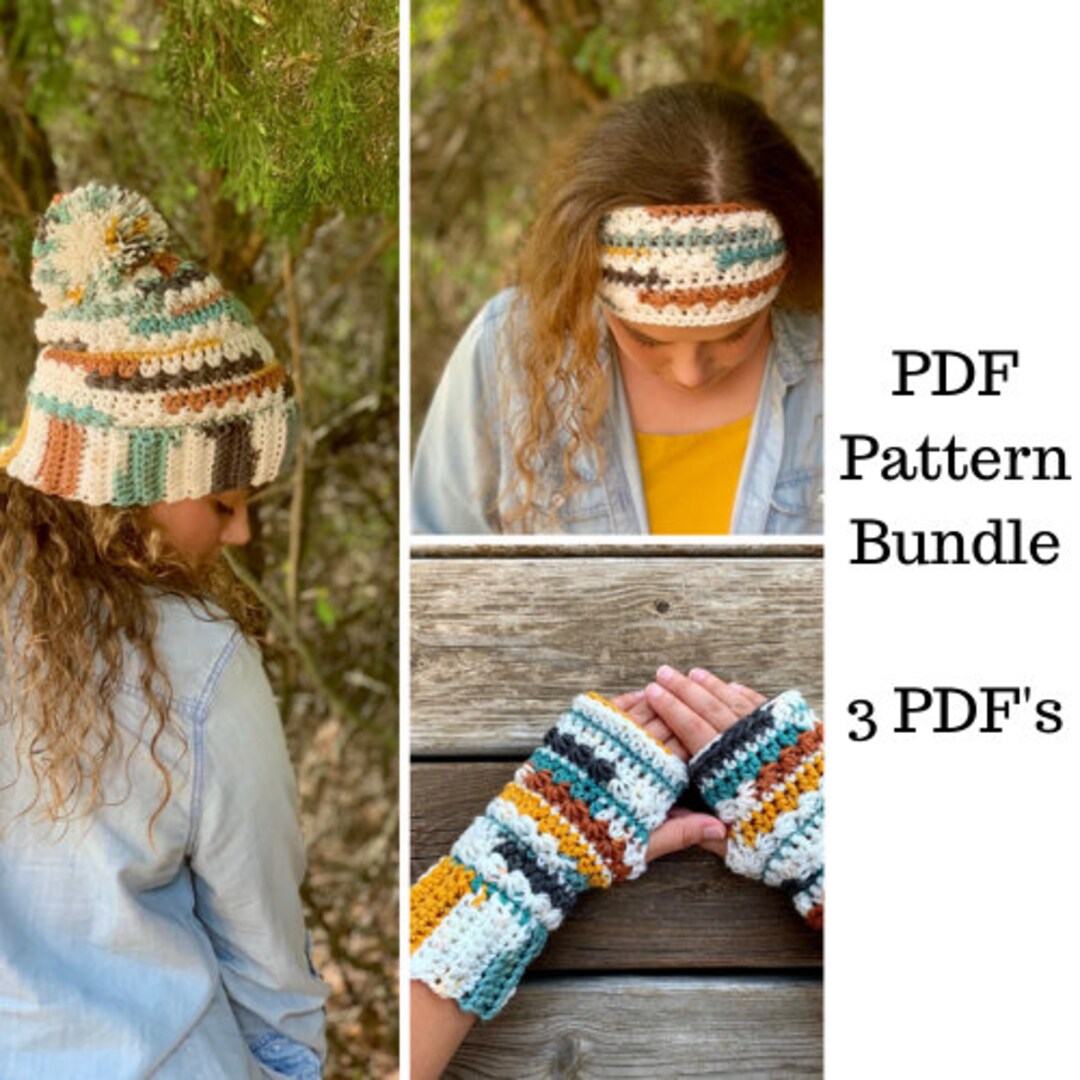Canyon Collection Crochet Pattern Bundle, 3 Crochet PDF Patterns ...