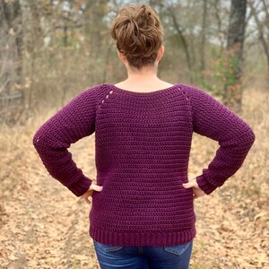 Easy Peasy Raglan Sweater Crochet Pattern, Sweater Crochet Pattern ...