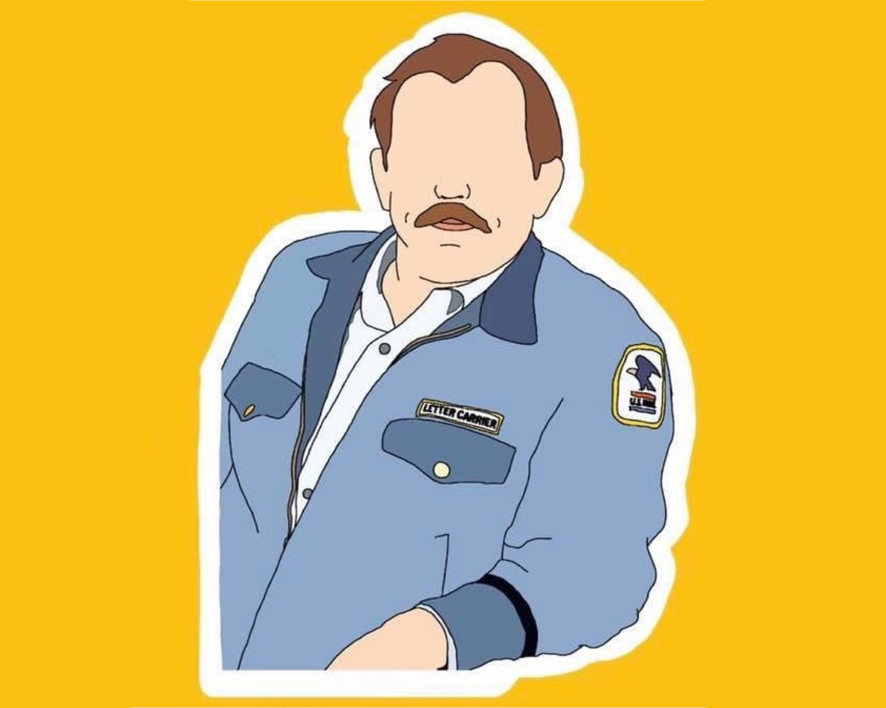 Cliff Clavin Vinyl Laptop Sticker Cheers Support the Post | Etsy