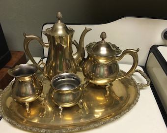 Gold Plated Tea Set | Etsy