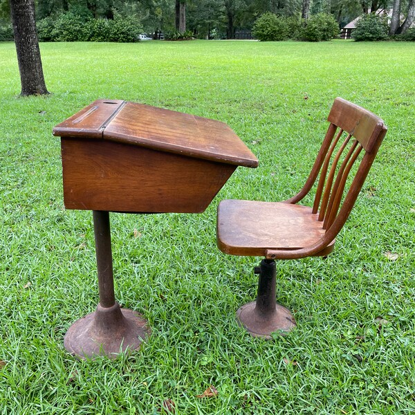 Vintage School Desk - Etsy