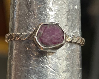 Raw Ruby Ring - Etsy