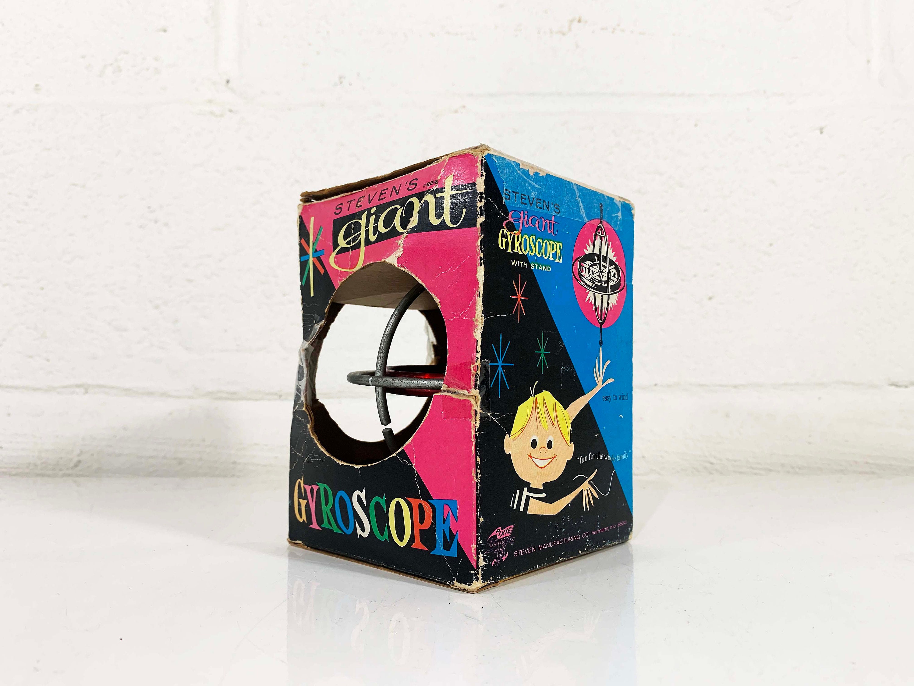 Vintage Steven’s Giant Gyroscope Colorful Toy Made in the USA New York ...