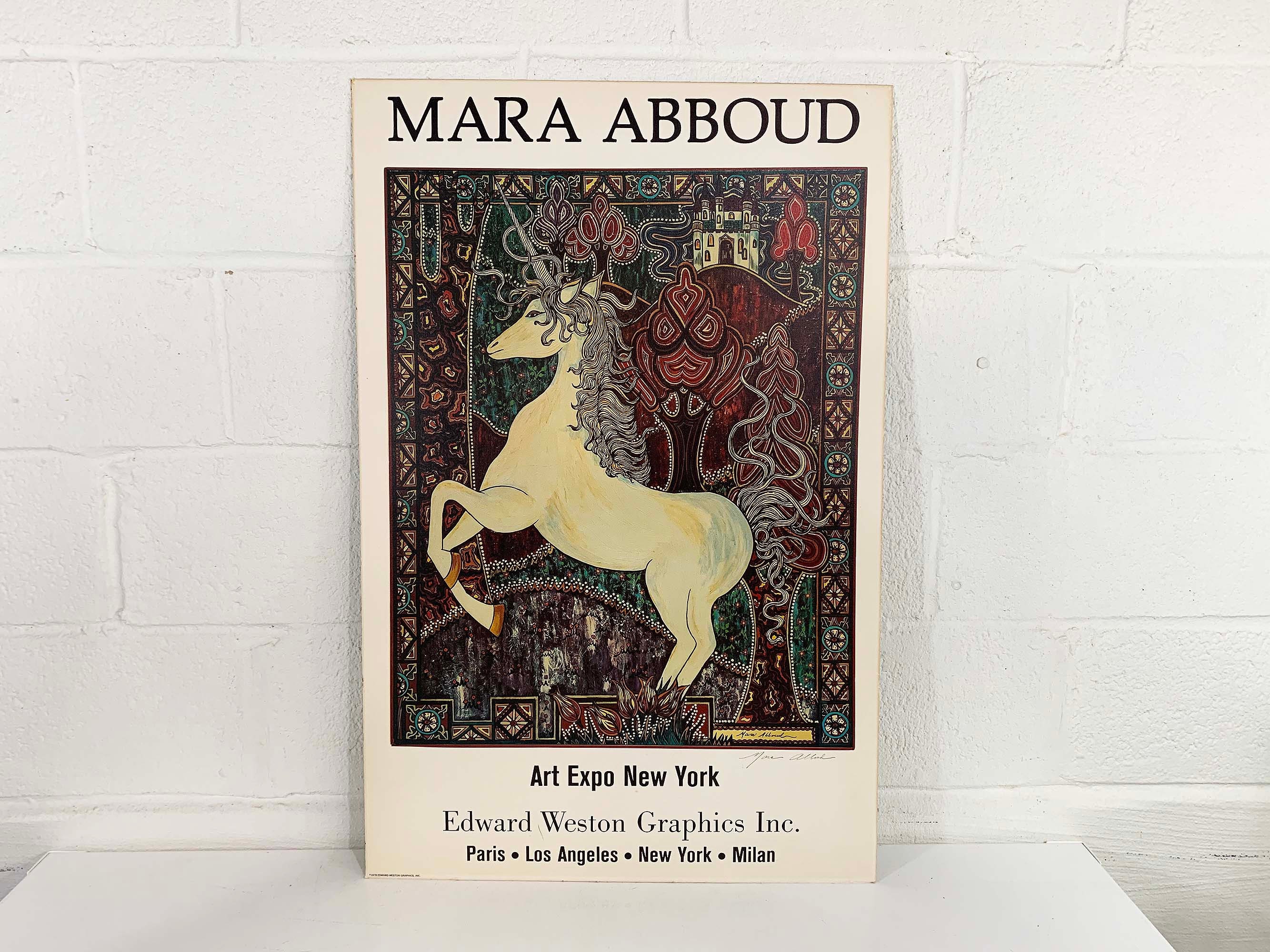 Vintage Mara Abboud Art Expo New York Unframed Print Poster Museum ...