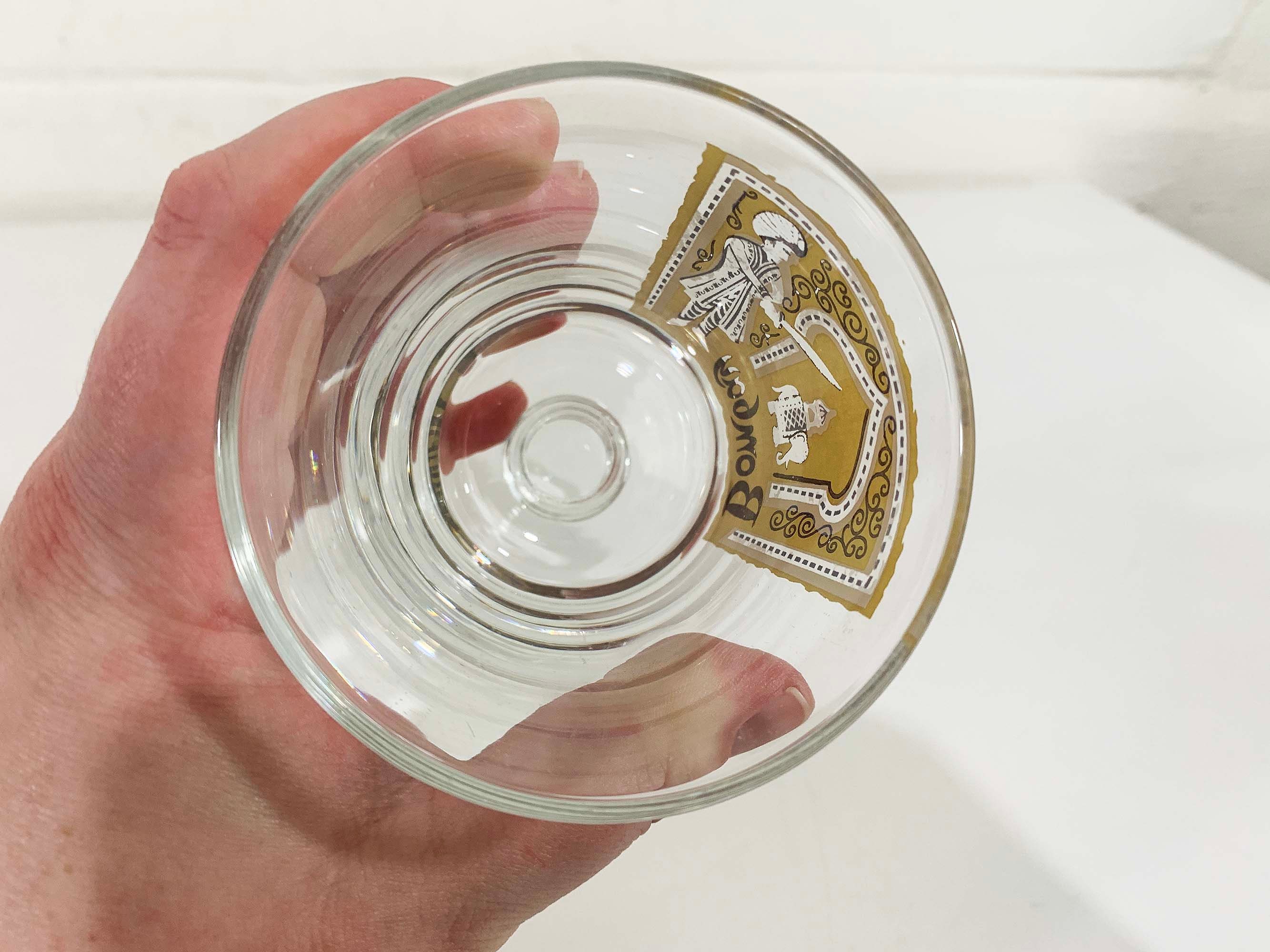 Vintage Libbey TWA Destination Cities Coupe Glass Mumbai Bombay Indian ...