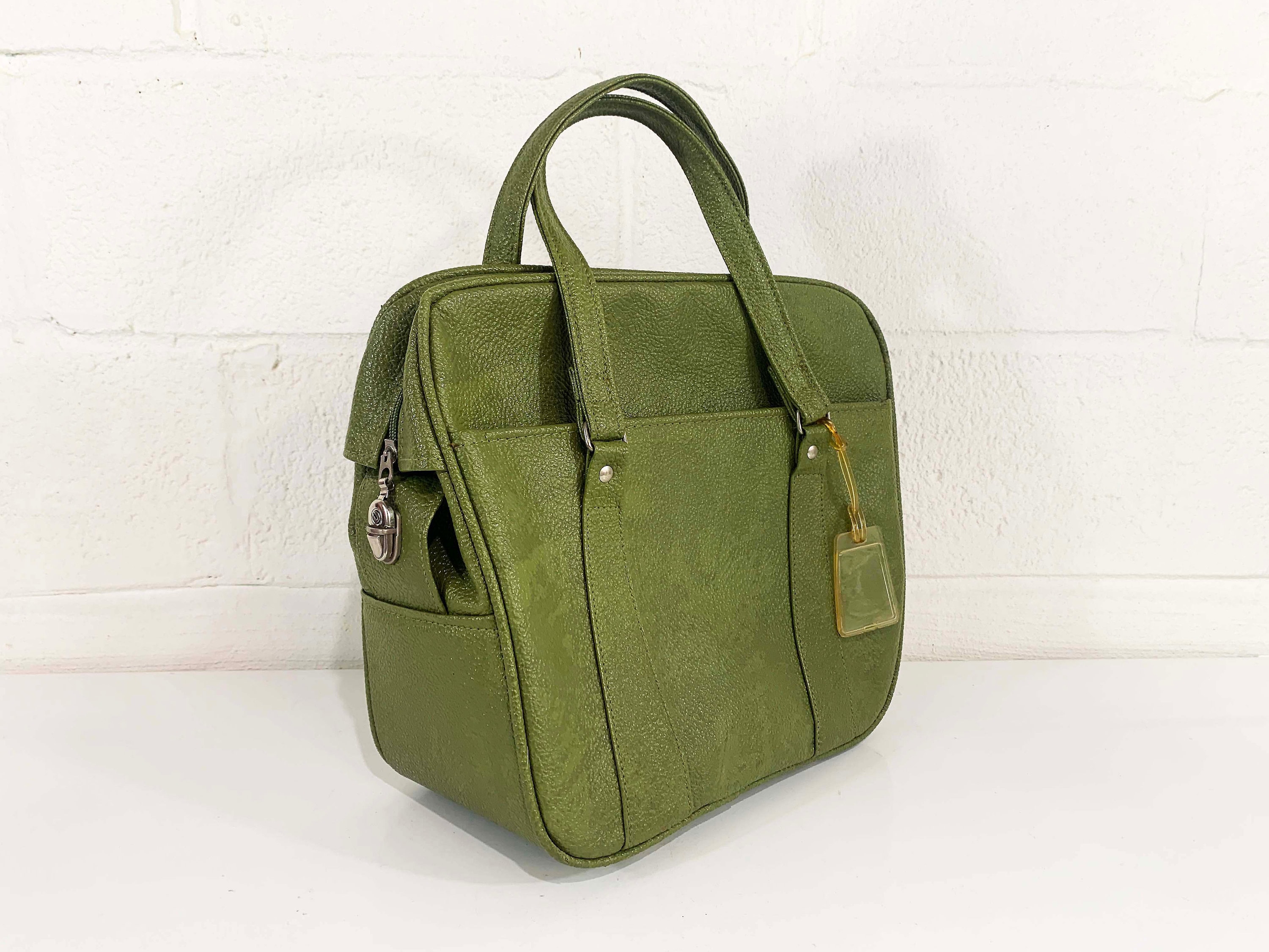 Vintage Samsonite Royal Traveller Green Bag Flight Travel Overnight ...