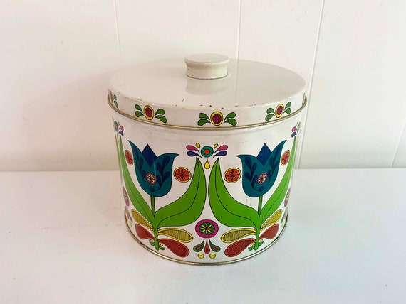 Retro 70s Ceramic Sugar Container Vintage Baking Storage Kitchen ...