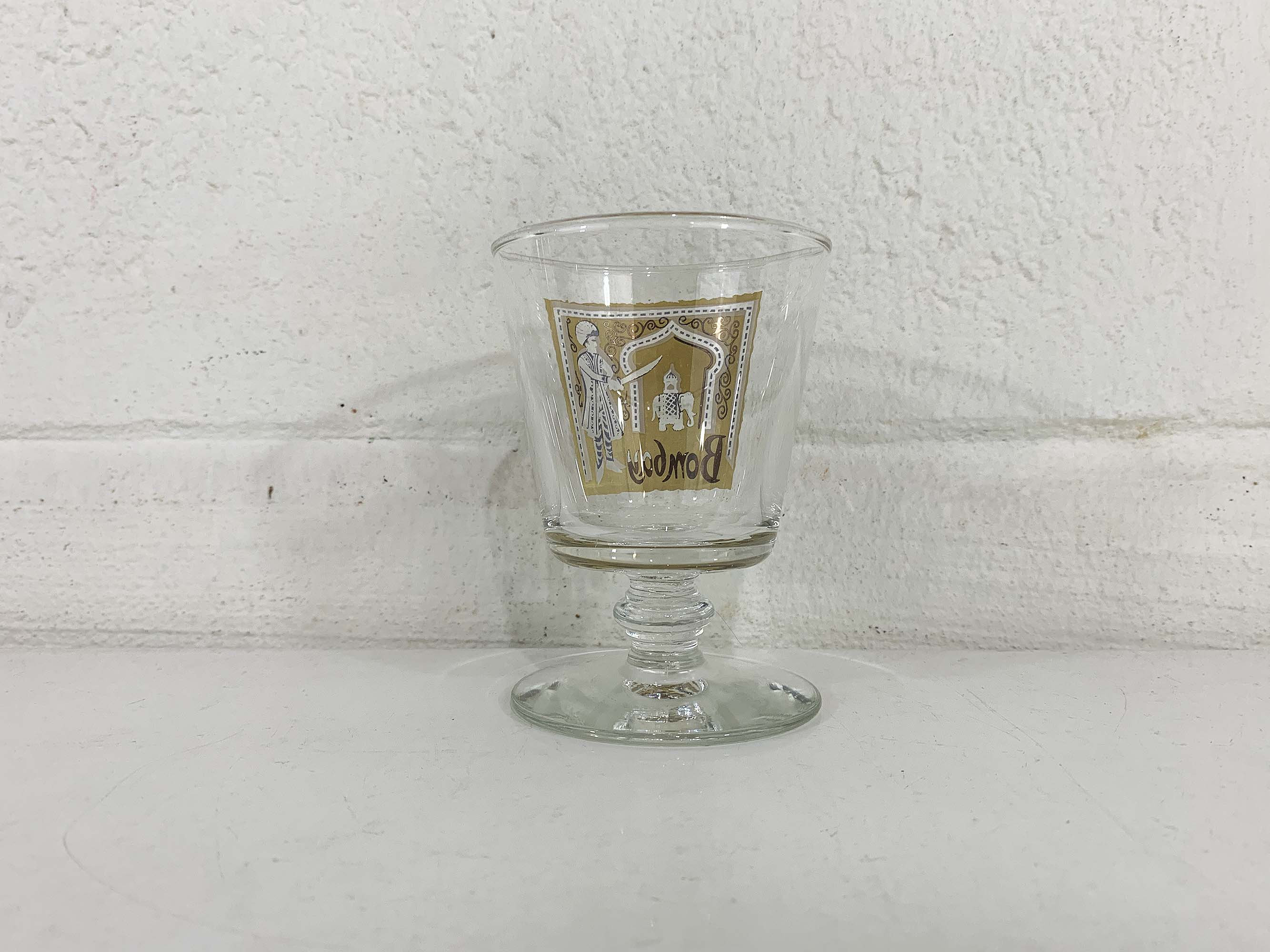Vintage Libbey TWA Destination Cities Coupe Glass Mumbai Bombay Indian ...