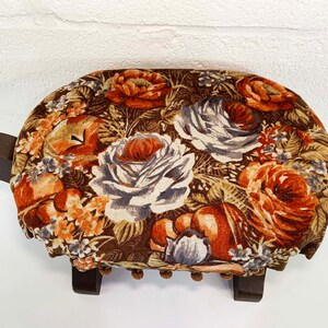 Vintage Turtle Footstool Ottoman Retro Mid-century 1970s 70s Floral ...