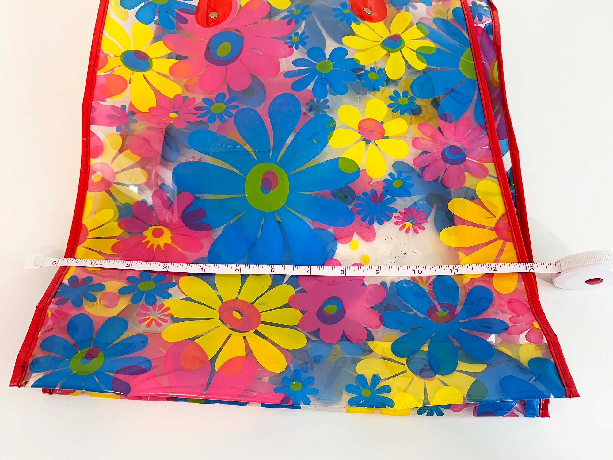 Vintage 1960s Tote Bag Floral Plastic Boho 60s Mod Mid Century Modern ...