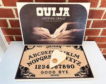 Vintage Ouija Board Game Planchette Box Mystifying Oracle Glow in the ...