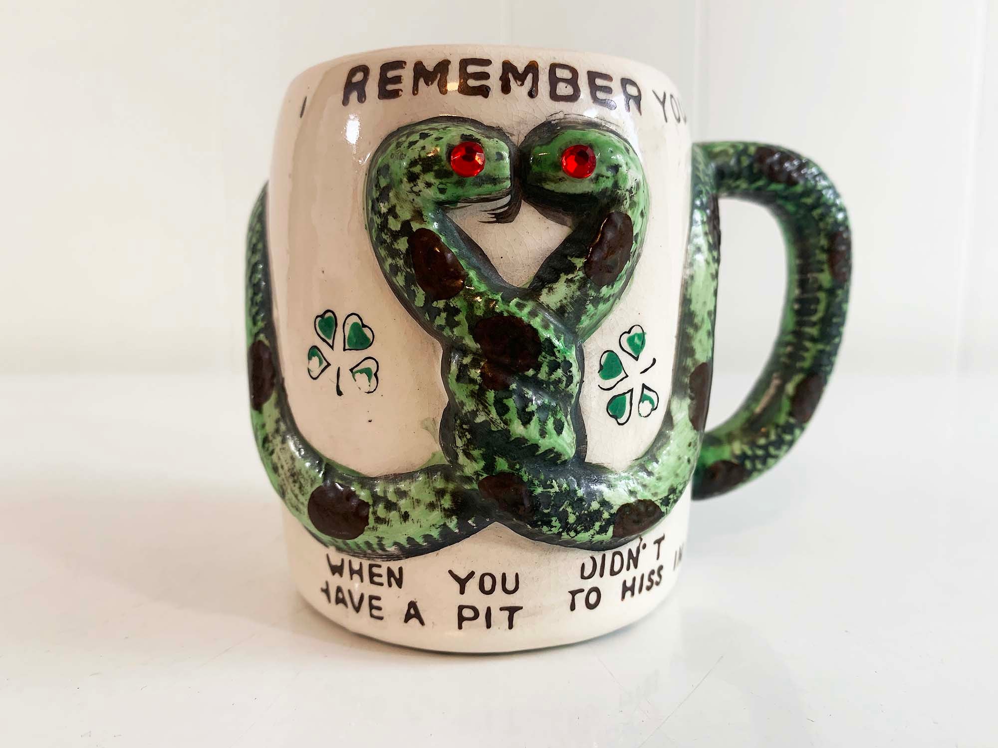 Vintage Snake Mug St. Piere & Patterson Rumpus Room Japan Coffee Cup ...