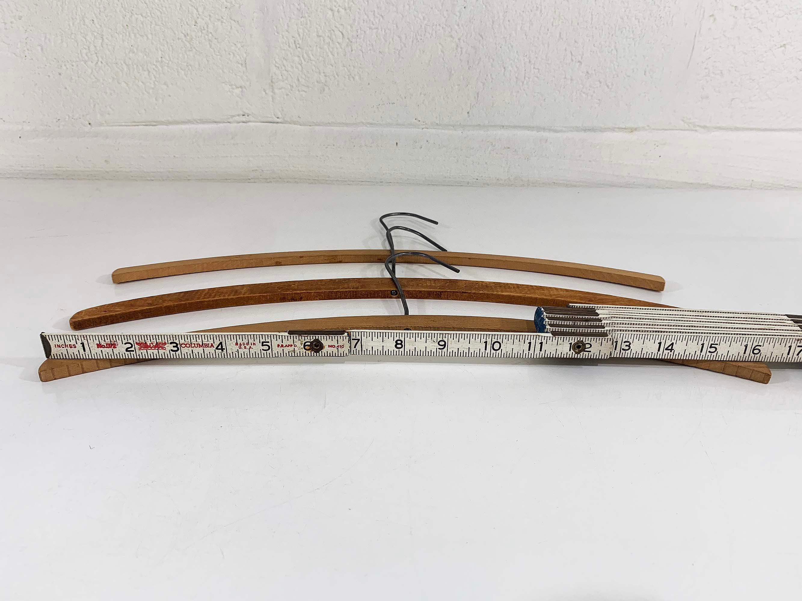 Vintage Wooden Hangers Set of 3 Advertising Rustic Industrial Decor ...