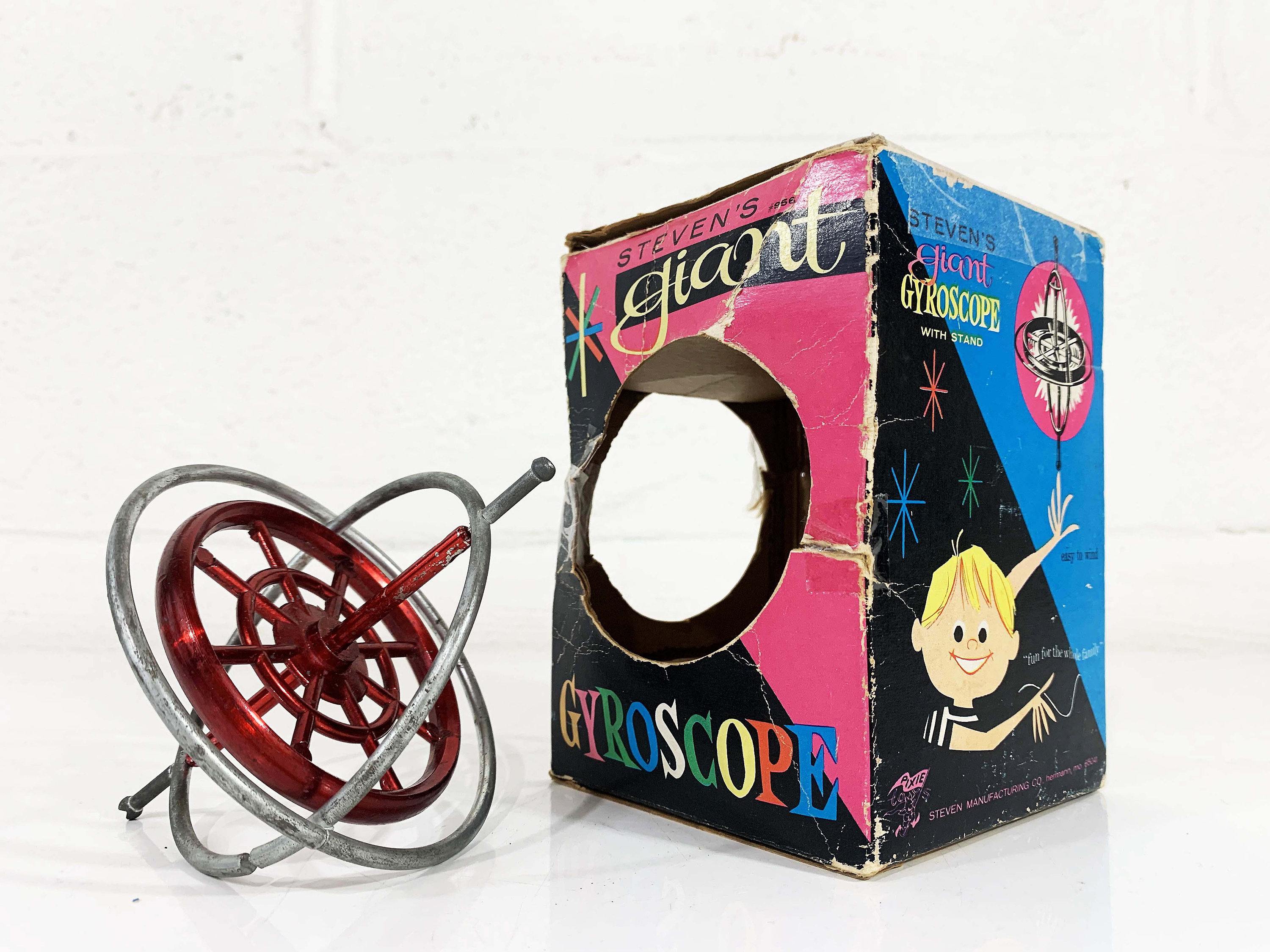Vintage Steven’s Giant Gyroscope Colorful Toy Made in the USA New York ...