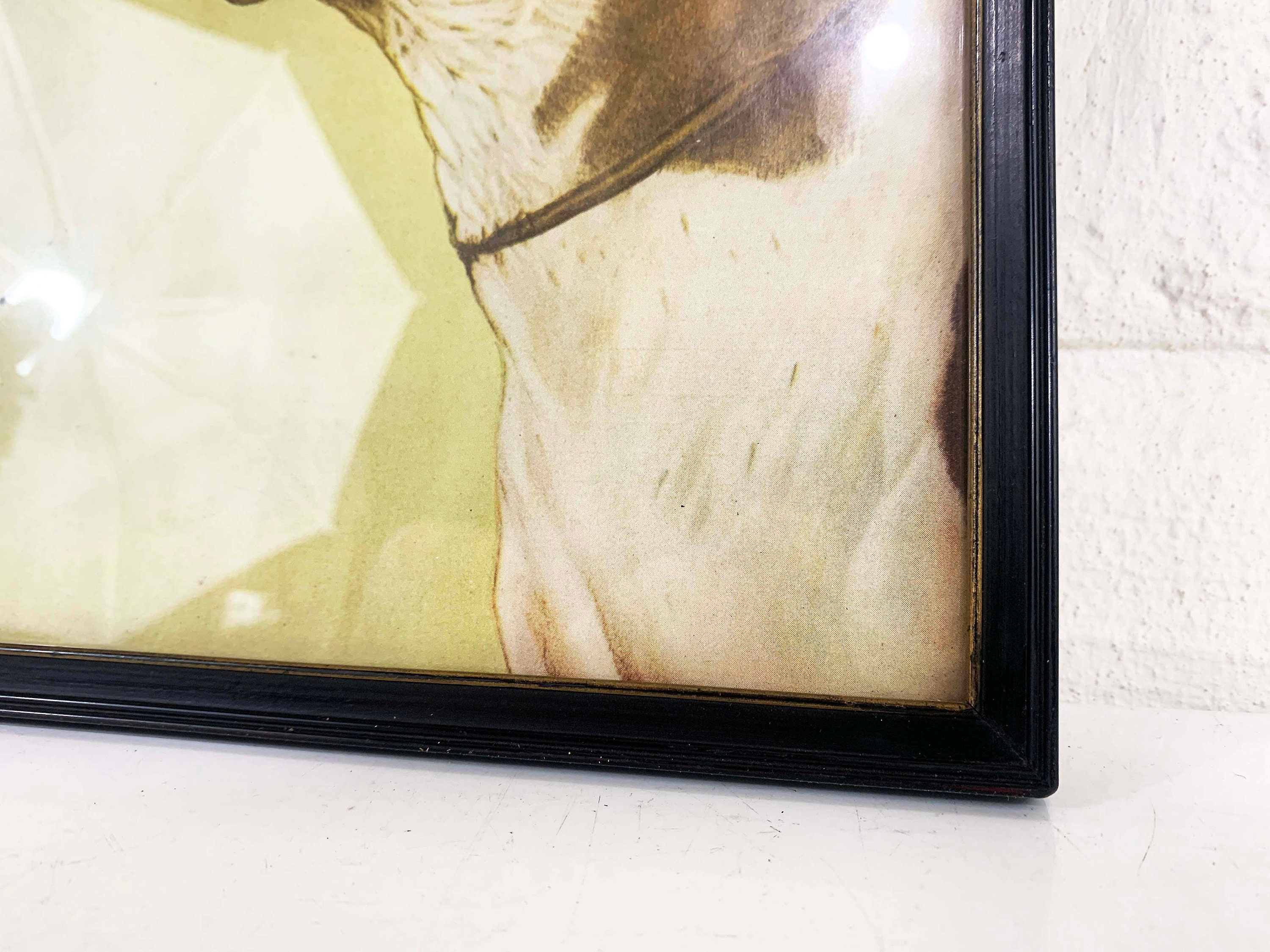 Vintage Howard Proctor Dog Portrait 1938 Litho Frame Dogs Framed 30s ...