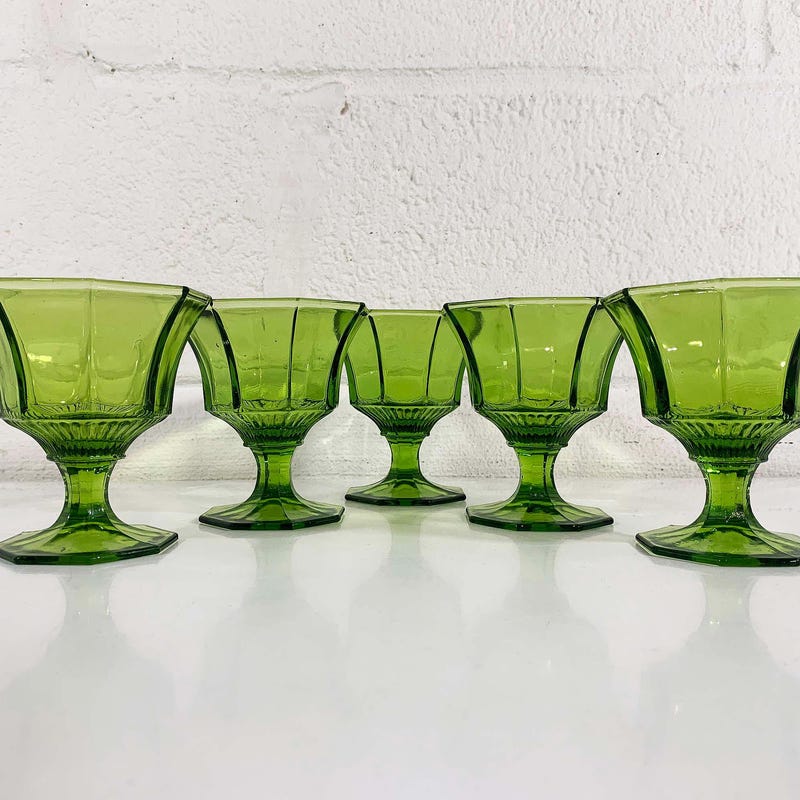 Green Glassware - Etsy