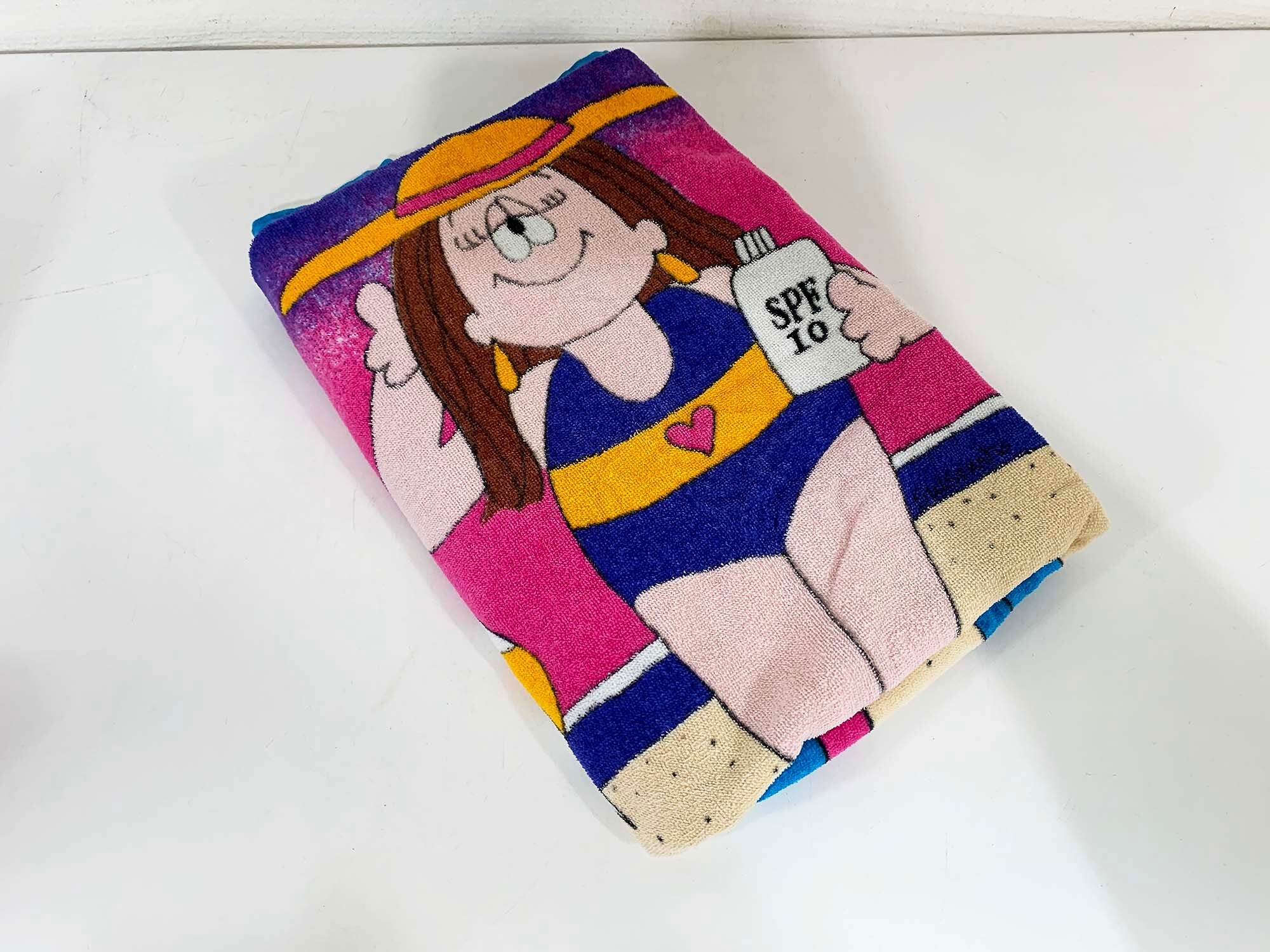 Vintage Cathy Cartoon Beach Towel Pool Sunday Funnies Guiswite Funny ...