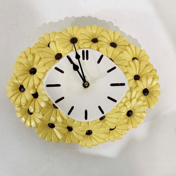 1960s Ceramic Kitchen Clock - Etsy