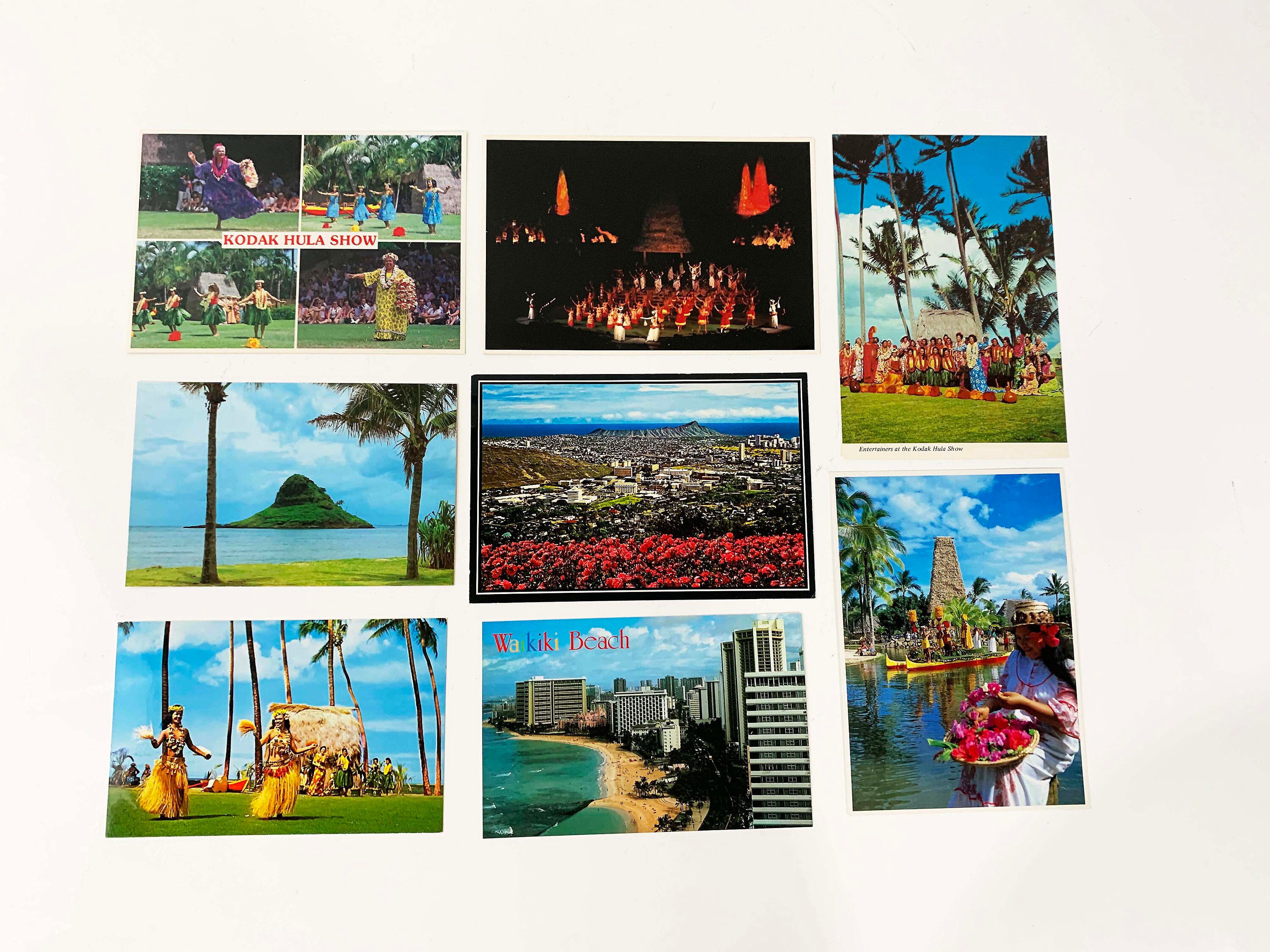 Vintage Hawaii Souvenir Postcards NOS Post Card Ephemera Travel Orchid ...