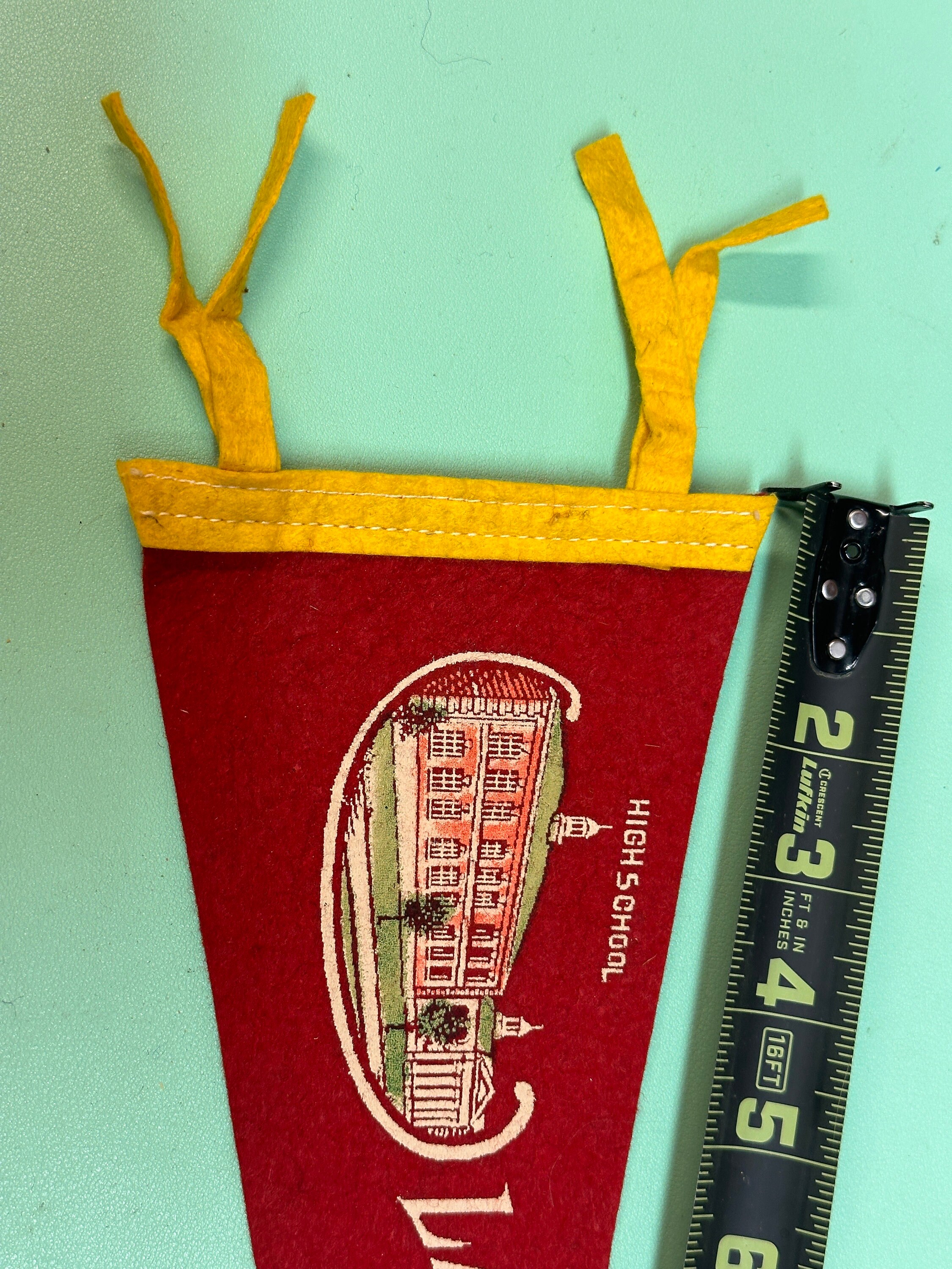 Vintage 1950s Lajunta High School Colorado Mini Pennant Flag Banner 4 ...